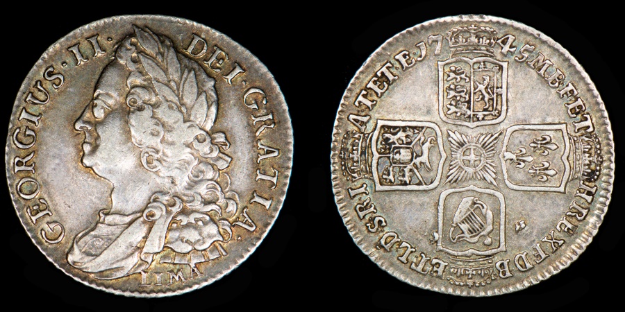 GREAT BRITAIN – 1745 LIMA Shilling, George II | European Coins