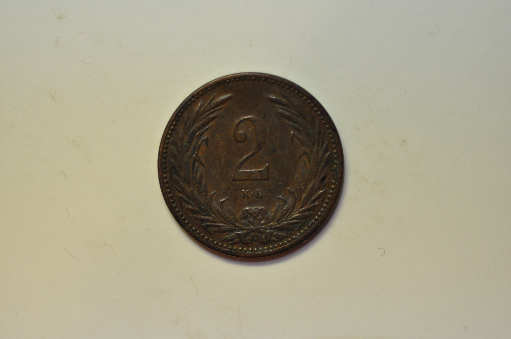 Hungary; 2 Filler 1899 KB XF | European Coins