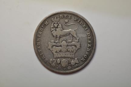 Great Britain; Silver Shilling 1826 | European Coins