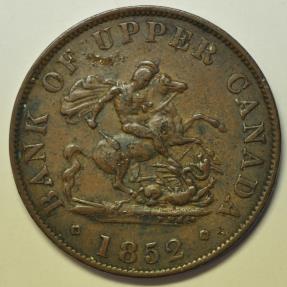 Canada - Bank of Upper Canada Copper Penny Token 1852 | North & Central ...