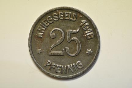 Germany Coblenz Kriegsgeld (war money); 25 Pfennig 1918 | European Coins