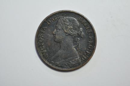 Great Britain; Farthing 1865 VF/XF | European Coins