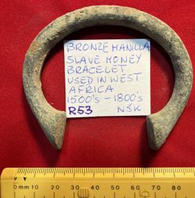 Bronze Manilla Slave Money Bracelet used in West Africa 1500's to 1800's