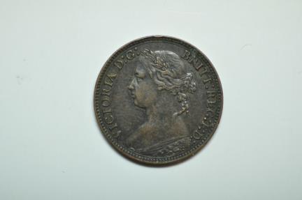 Great Britain; Farthing 1875-H XF+ | European Coins