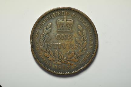 Essequibo & Demerary; Stiver 1813 | South American Coins