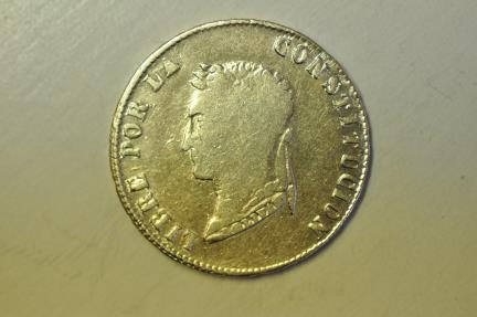 Bolivia; Silver 4 Soles 1854 PTS MJ | South American Coins