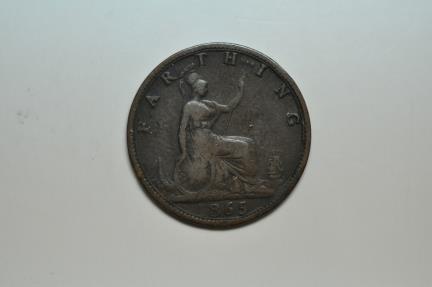 Great Britain; Farthing 1865 VF | European Coins
