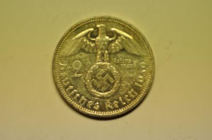 Germany Third Reich; Silver 2 Reichsmark 1939-A | European Coins