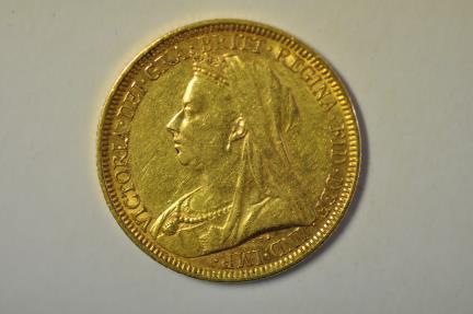 Australia; Gold Sovereign 1895-M | Australian & Oceanian Coins