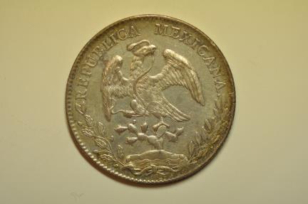 Mexico; Silver 8 Reales 1896 Zs FZ | North & Central American and Caribbean Coins