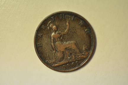 Great Britain; Farthing 1865 | European Coins
