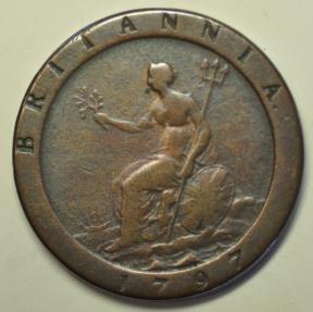 Great Britain Copper Penny 1797 | European Coins