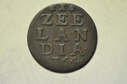 Netherlands - Zeeland; Copper Duit 1764 | European Coins