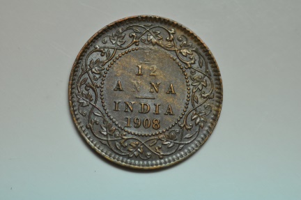 India; 1/12 Anna 1908 (c) Brown UNC | Asian and Middle Eastern Coins