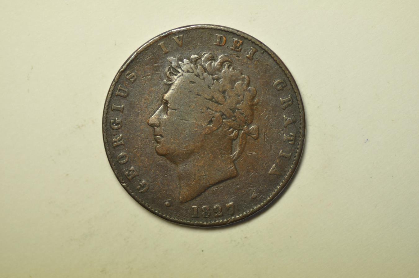 Great Britain; 1/2 Penny 1827 | European Coins