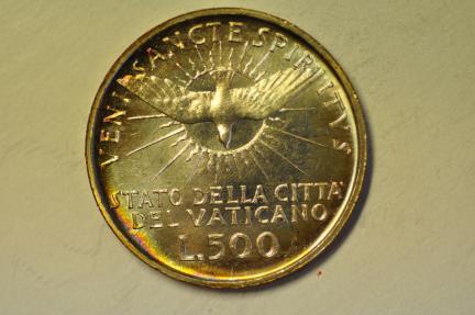 Vatican City; Silver 500 Lire MCMLXIII - 1963 SEDE VACANTE UNC