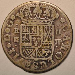 Spain Silver 2 Reales 1760 M | European Coins