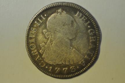 Bolivia; Silver 2 Reales 1773 PTS JR | South American Coins