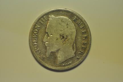 France; Silver 2 Francs 1868-A | European Coins