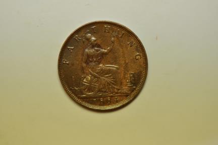 Great Britain; Farthing 1884 UNC | European Coins