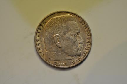 Germany; Silver 2 Reichsmark 1938-F | European Coins