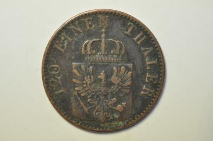 German States - Prussia; 3 Pfennig 1862-A | European Coins