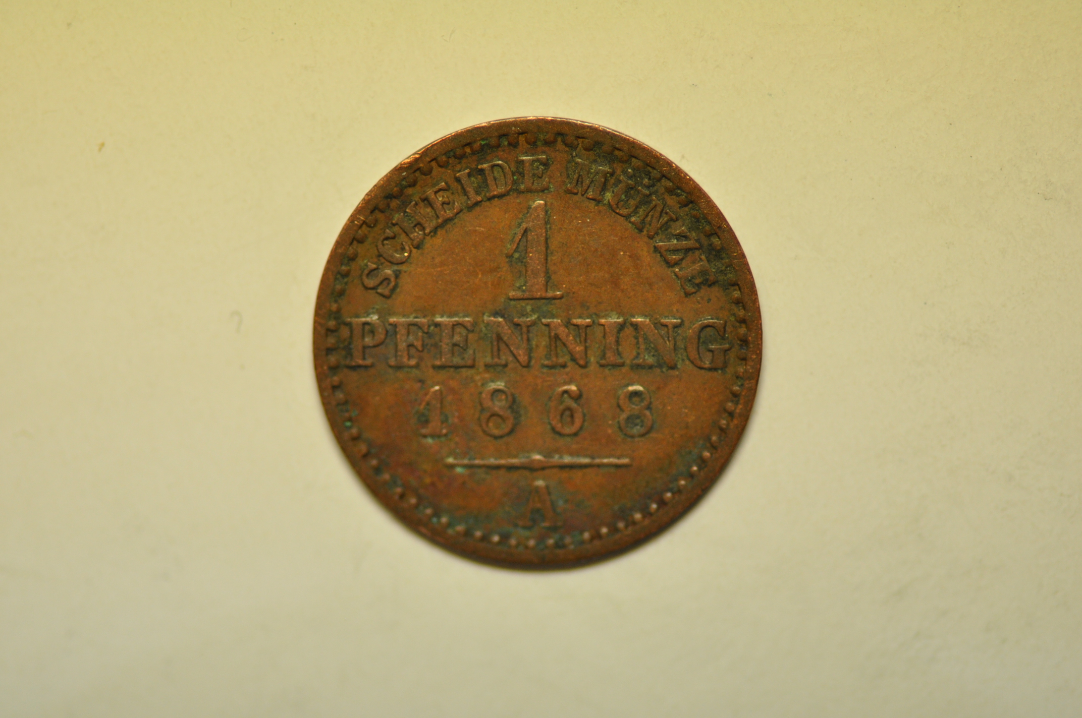 German States - Prussia; Pfennig 1868-A | European Coins
