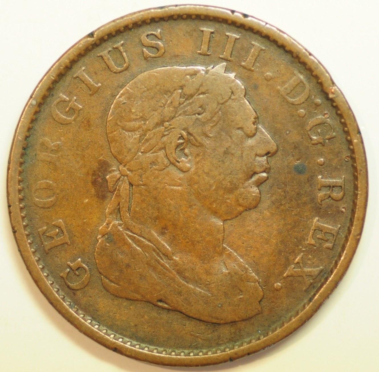 Essequibo & Demerary Copper Stiver 1813 | South American Coins
