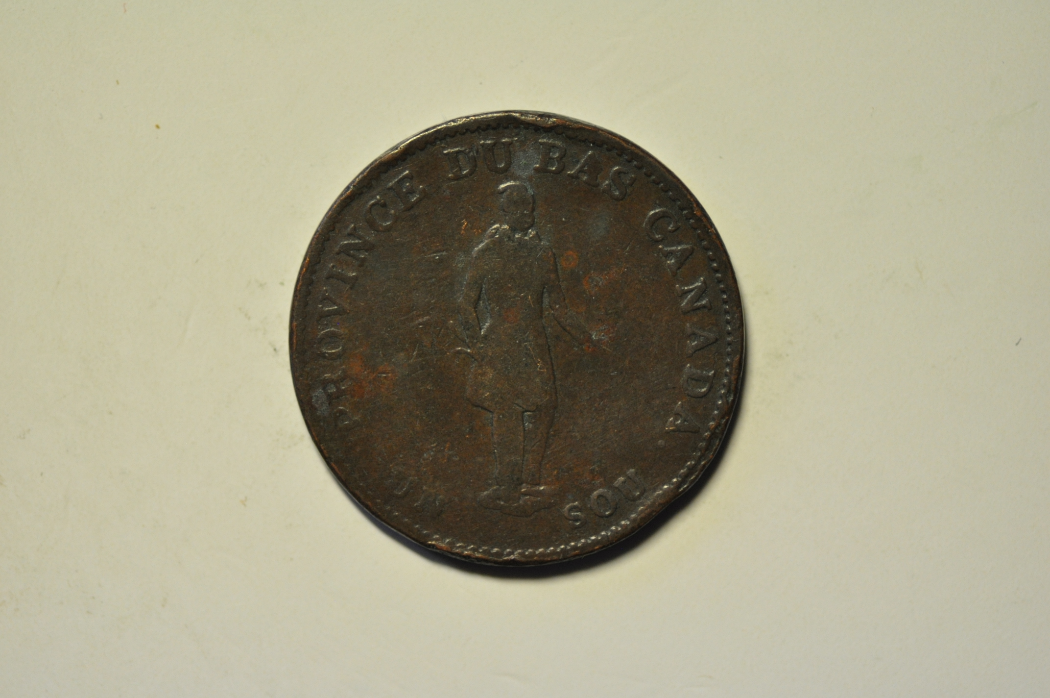 Lower Canada Quebec Bank; Copper Sou - 1/2 Penny Token 1837 | North ...