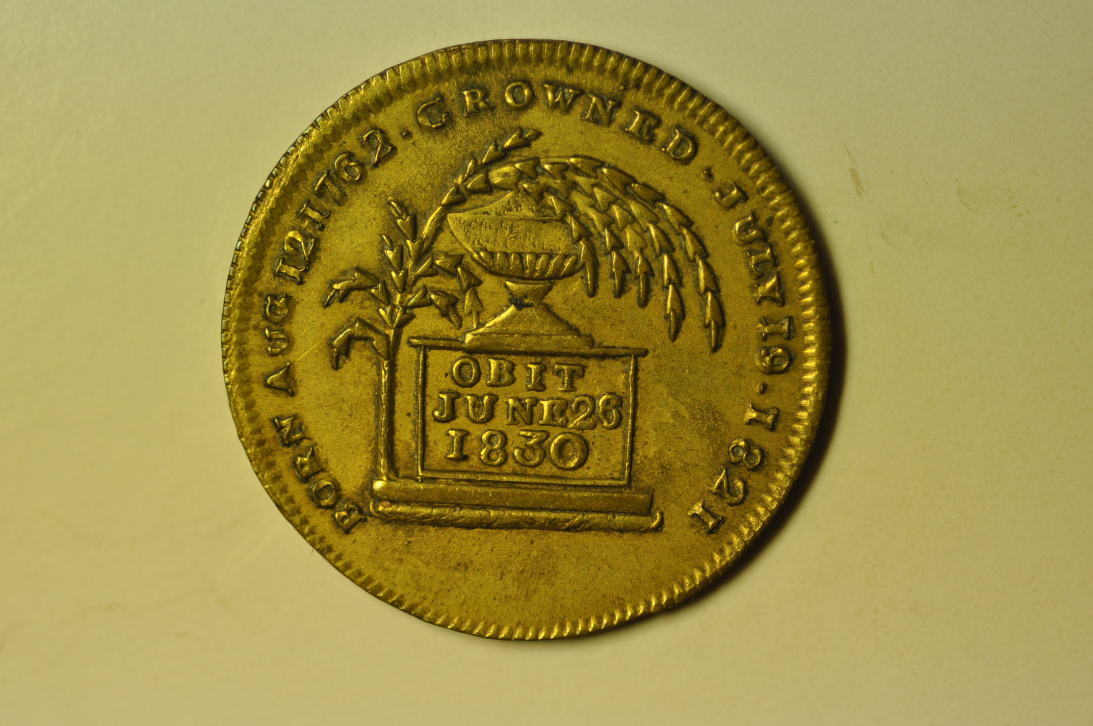 Great Britain; Medal in Memory of George IV 1830 | European Coins