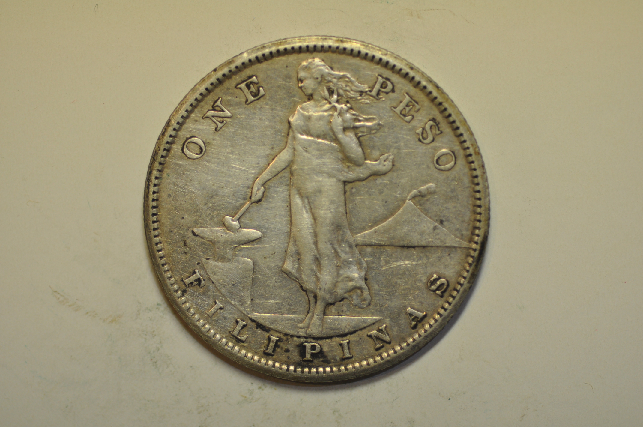 Philippines; Silver Peso 1908-S | Asian and Middle Eastern Coins