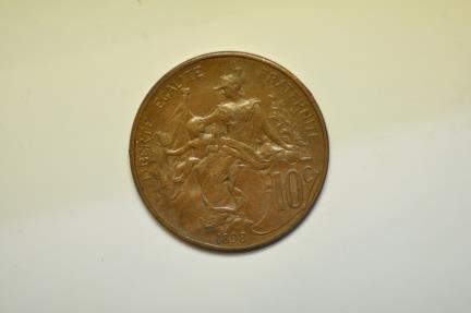France; 10 Centimes 1898 | European Coins