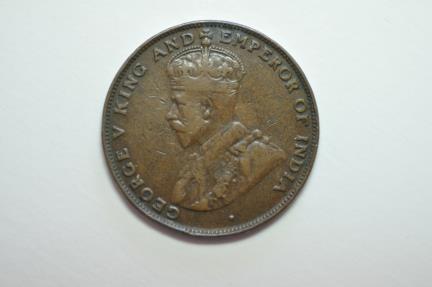 Hong Kong; Cent 1925 | Asian and Middle Eastern Coins