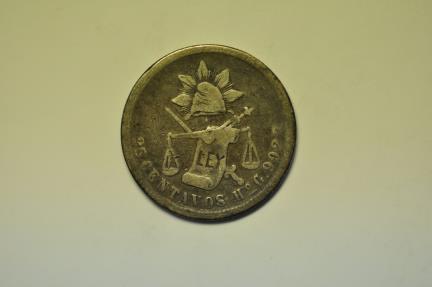 Mexico; Silver 25 Centavos 1890 Ho G Mintage: 18,000 | North & Central ...