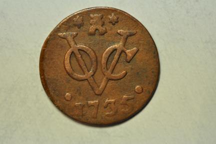 Netherlands East Indies VOC - Zeeland Arms; Copper Duit 1735 ...