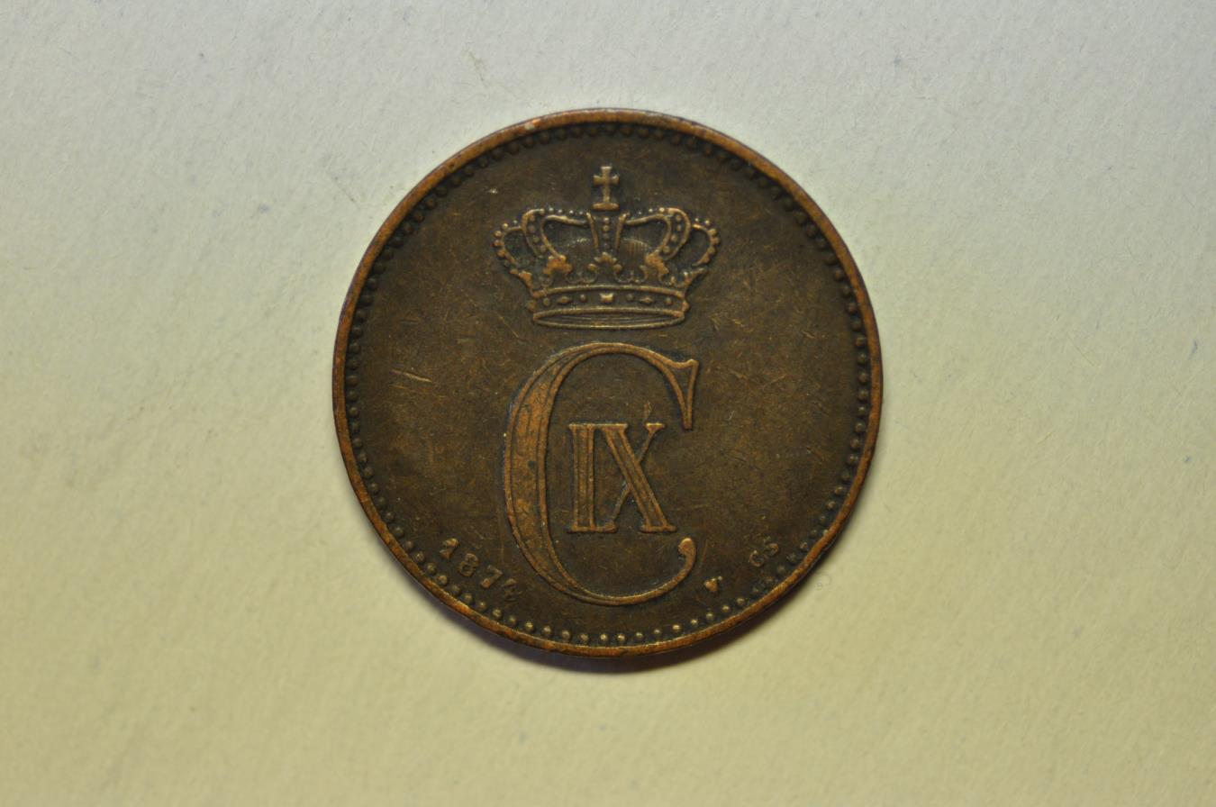 Denmark; 2 Ore 1874 CS XF | European Coins