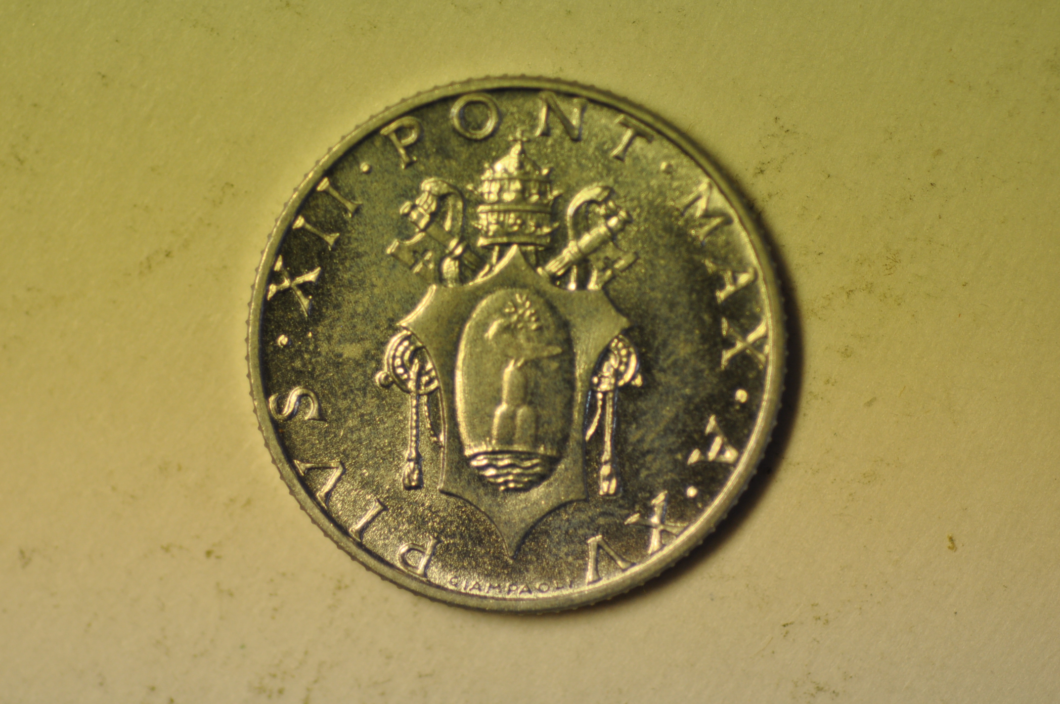 Vatican City; 2 Lire 1953 - Anno XV BU | European Coins