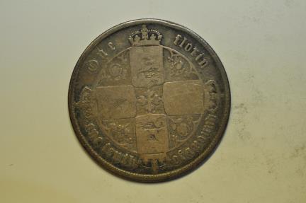 Great Britain; Silver Florin 1856 Gothic Type | European Coins