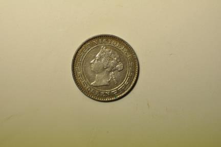 Ceylon; Silver 10 Cents 1893 XF | Asian and Middle Eastern Coins
