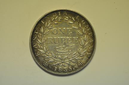 British India; Silver Rupee 1835 | Asian and Middle Eastern Coins