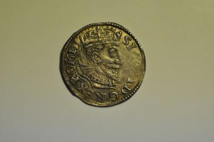 Poland; Silver 3 Groschen 1595 Bydgoszcz Mint | European Coins