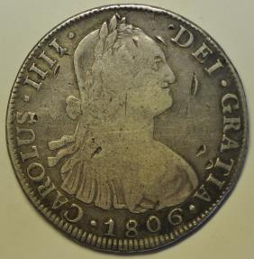 Bolivia Colonial Silver 8 Reales 1806 PTS PJ | South American Coins