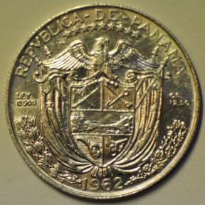Panama; Silver Medio (1/2) Balboa 1962 | North & Central American and ...