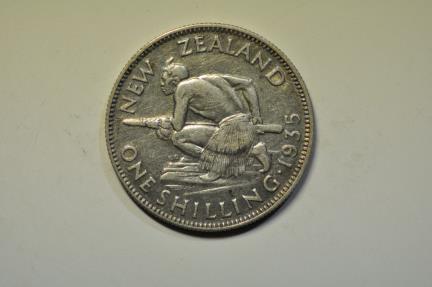 New Zealand; Silver Shilling 1935 | Australian & Oceanian Coins