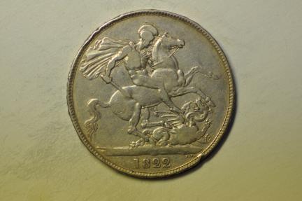 Great Britain; Silver Crown 1822 Low Mintage: 125,000 RARE