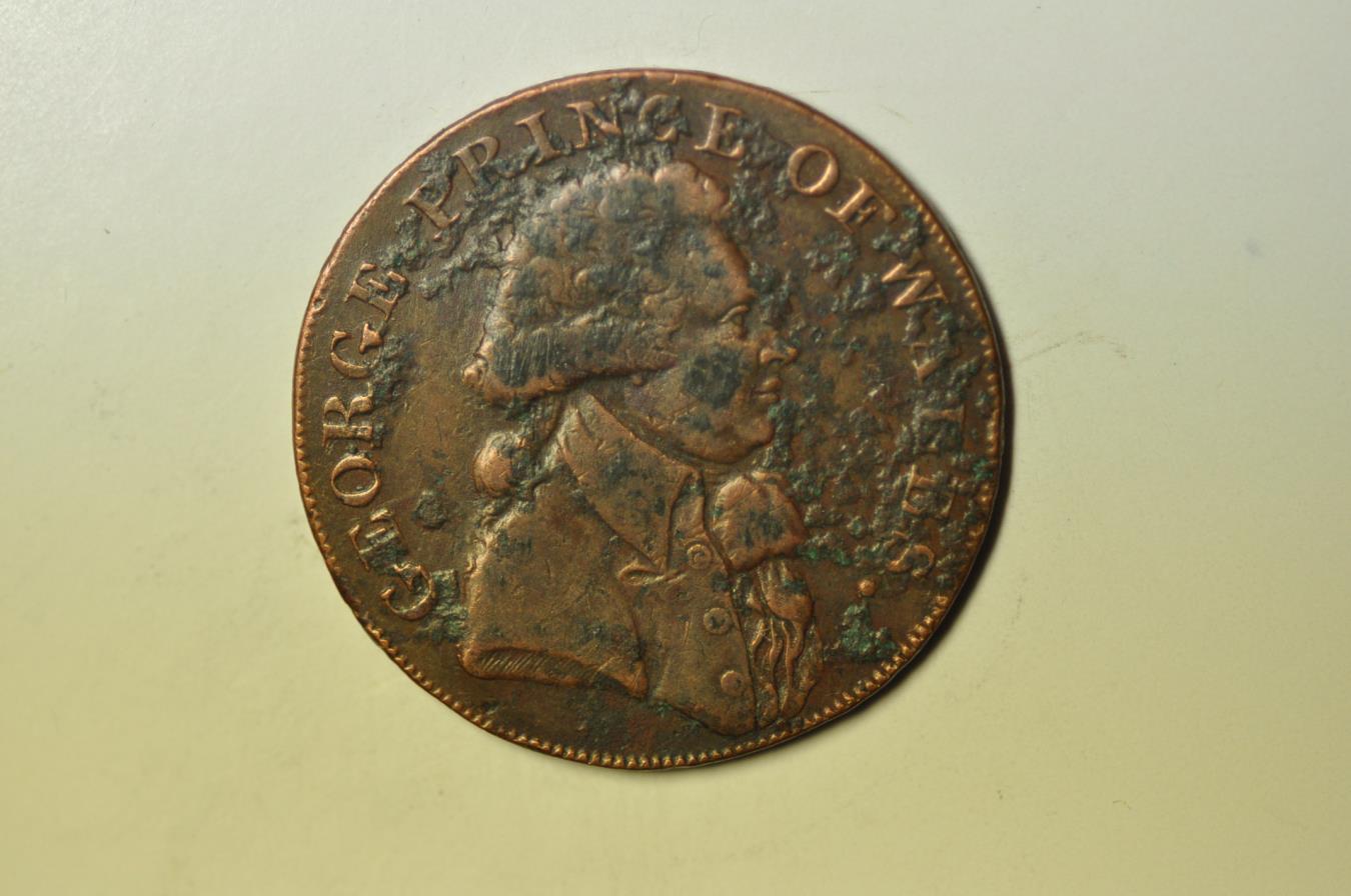 Great Britain; 1/2 Penny Conder Token 1794 GEORGE PRINCE OF WALES