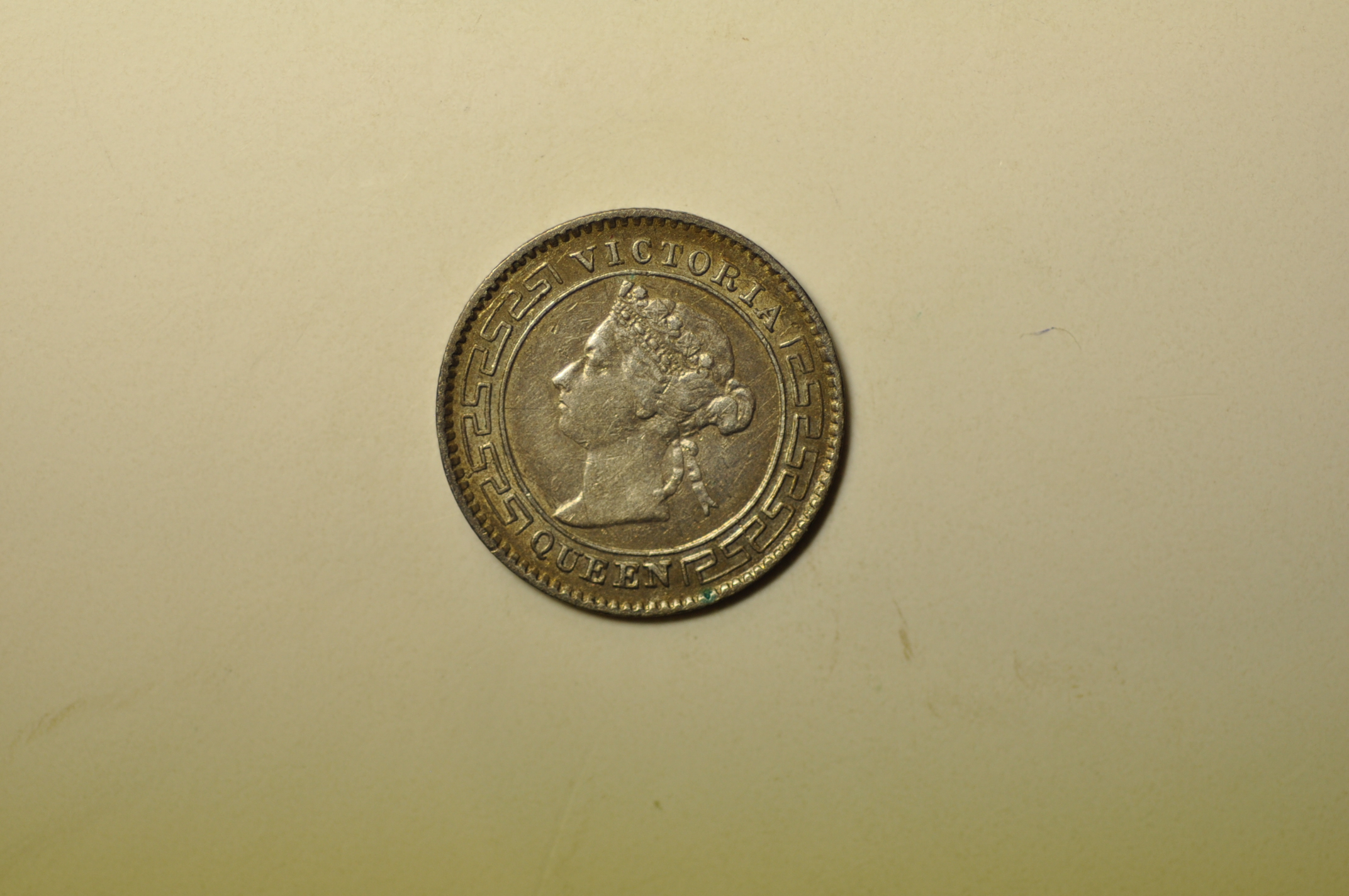 Ceylon; Silver 10 Cents 1893 XF | Asian and Middle Eastern Coins