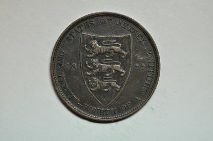 Jersey; 1/24 Shilling 1877 H XF | European Coins