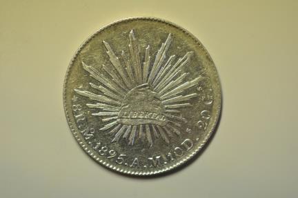 Mexico; Silver 8 Reales 1895 Mo AM | North & Central American and Caribbean Coins