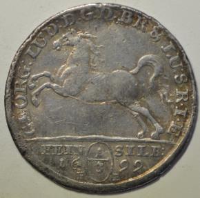 German States - Brunswick-Luneburg-Calenberg-Hannover - Silver 1/3 ...